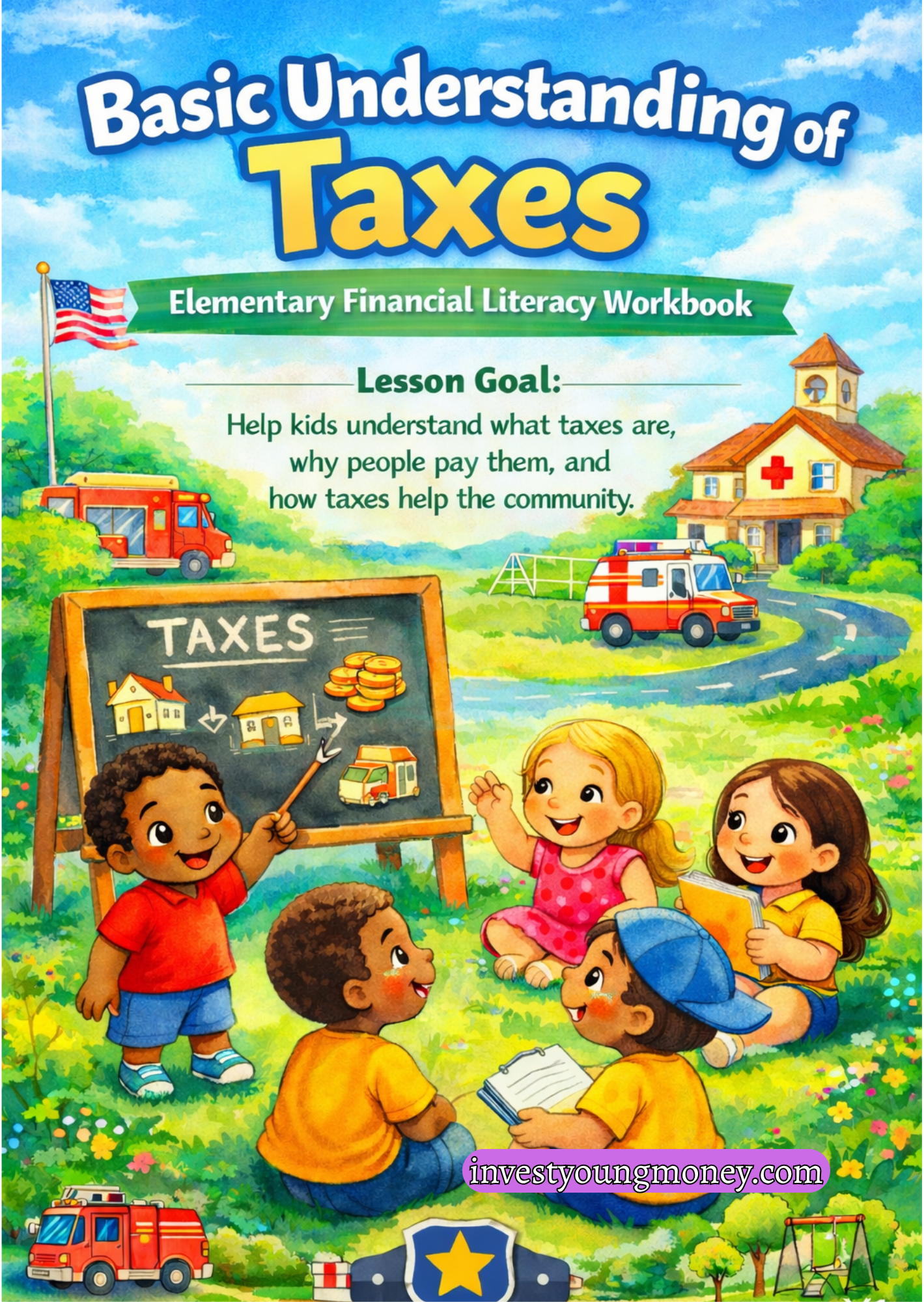 Basic Understanding of Taxes for Kids Workbook | Elementary Financial ...