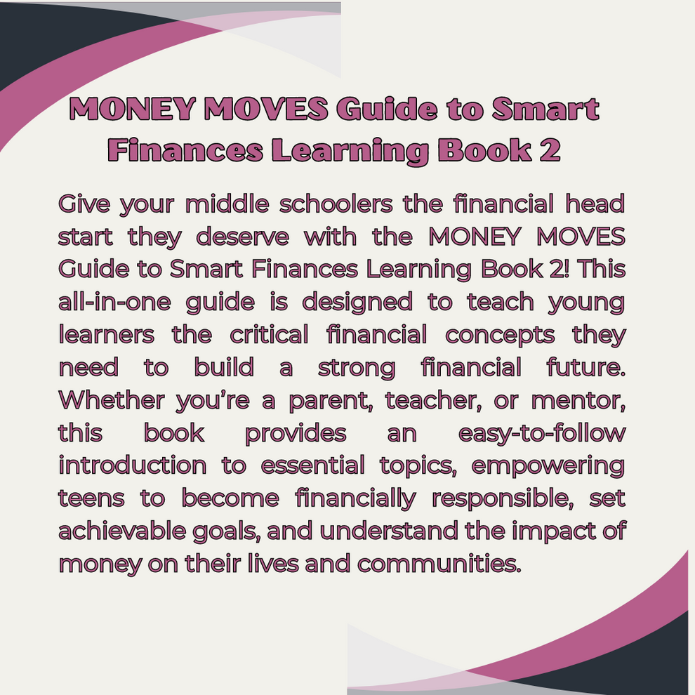 Middle School Volume II Money Moves Financial Literacy Learning Book I ...